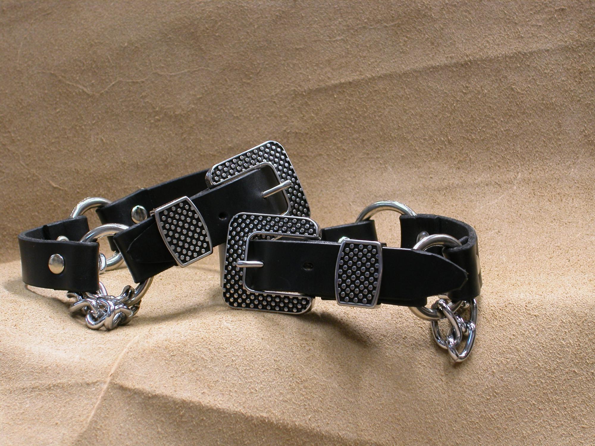Biker Boot Chains With Dot Matrix Buckles | Custom leather work in the ...